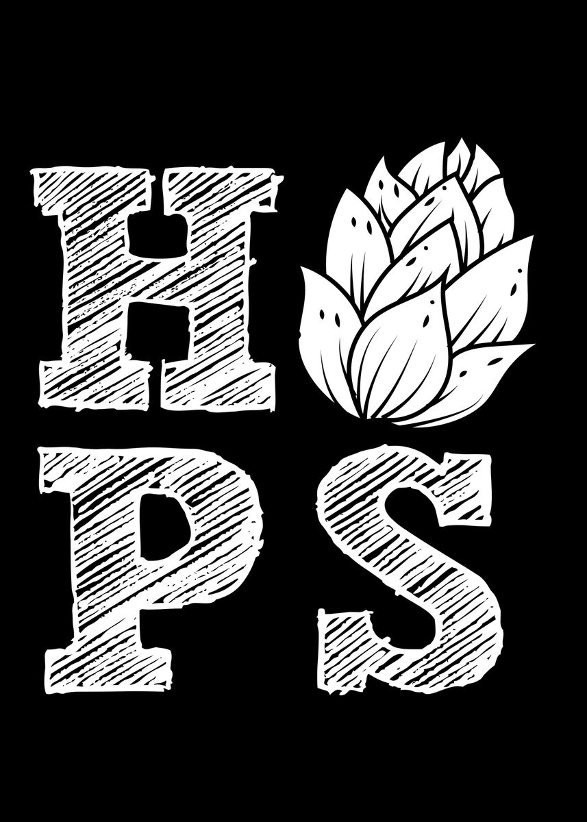 'Hops Hops' Poster by CrazySquirrel | Displate