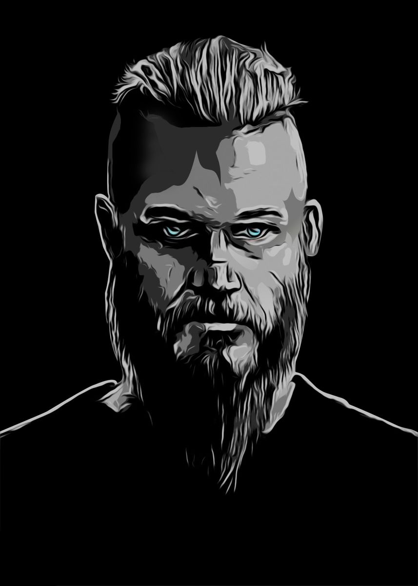 'Ragnar Lothbrok' Poster, picture, metal print, paint by Miracle Studio ...