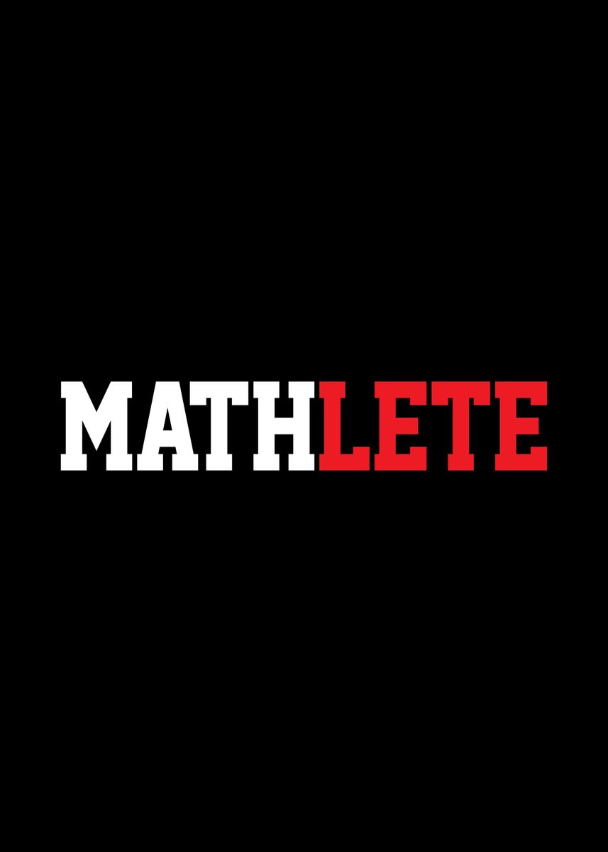 'Mathlete Math Teacher Math' Poster, picture, metal print, paint by ...