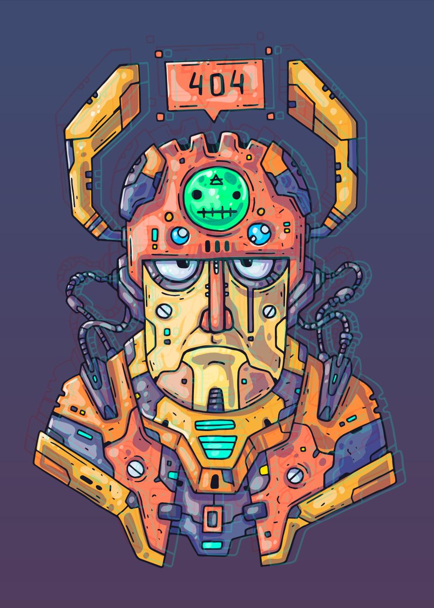 'Cyberpunk Programmer' Poster by StonerPlates | Displate