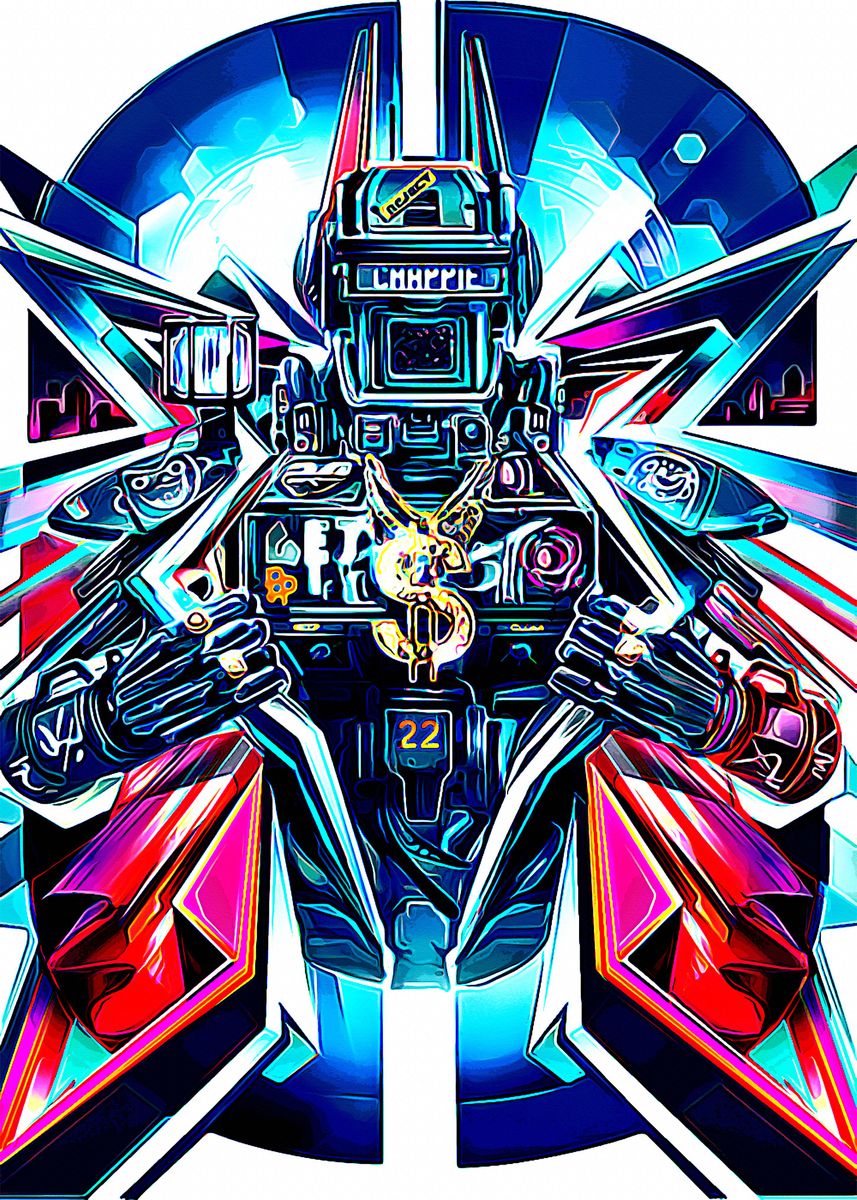 'Chappie 6' Poster, picture, metal print, paint by Vivienne Raymond ...