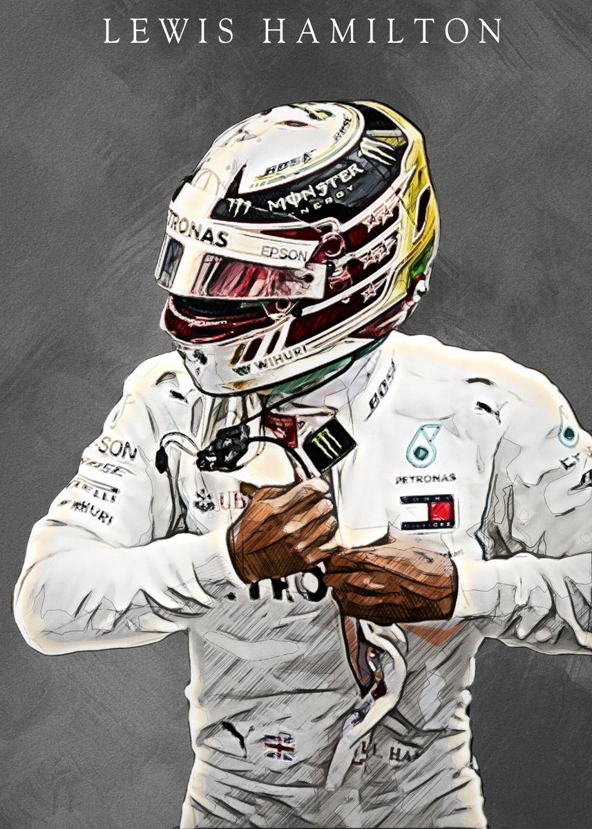 'Lewis Hamilton ' Poster by PADA GROUP | Displate