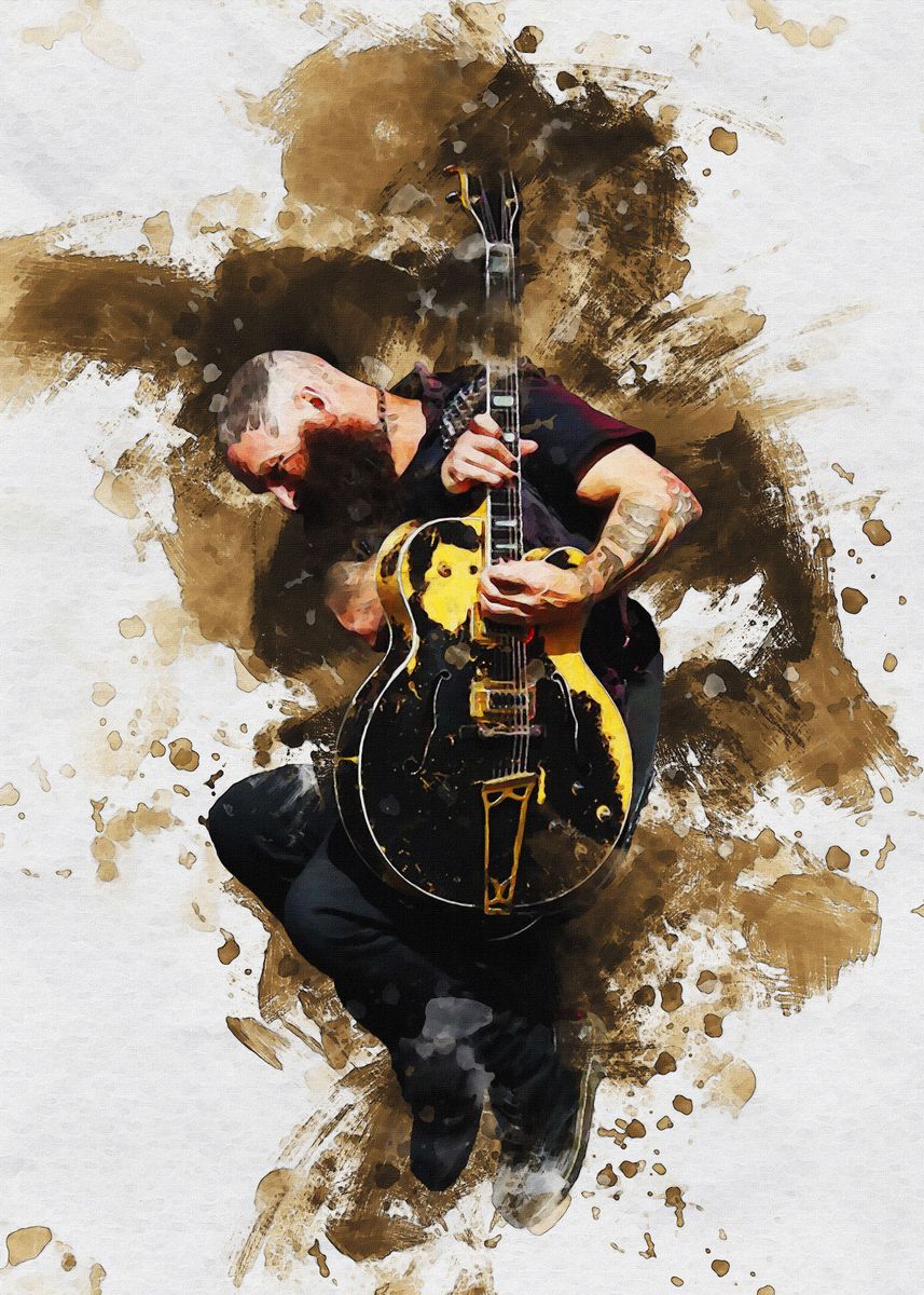 'Smudge of Tim Armstrong ' Poster, picture, metal print, paint by The ...