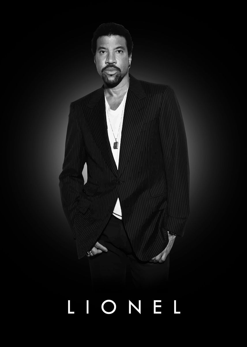'Lionel Richie' Poster, picture, metal print, paint by Bo Kev | Displate