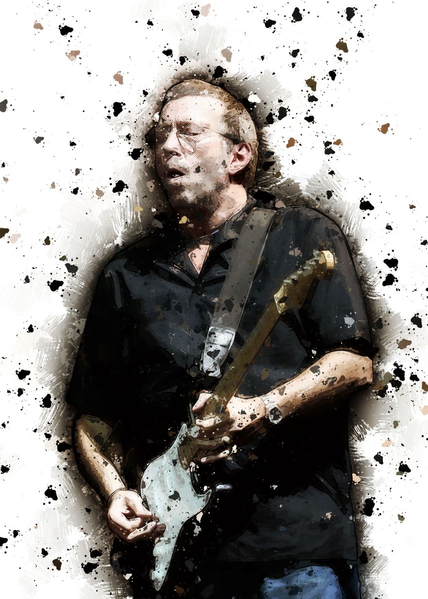 'Eric Clapton' Poster, picture, metal print, paint by HD TEAM | Displate