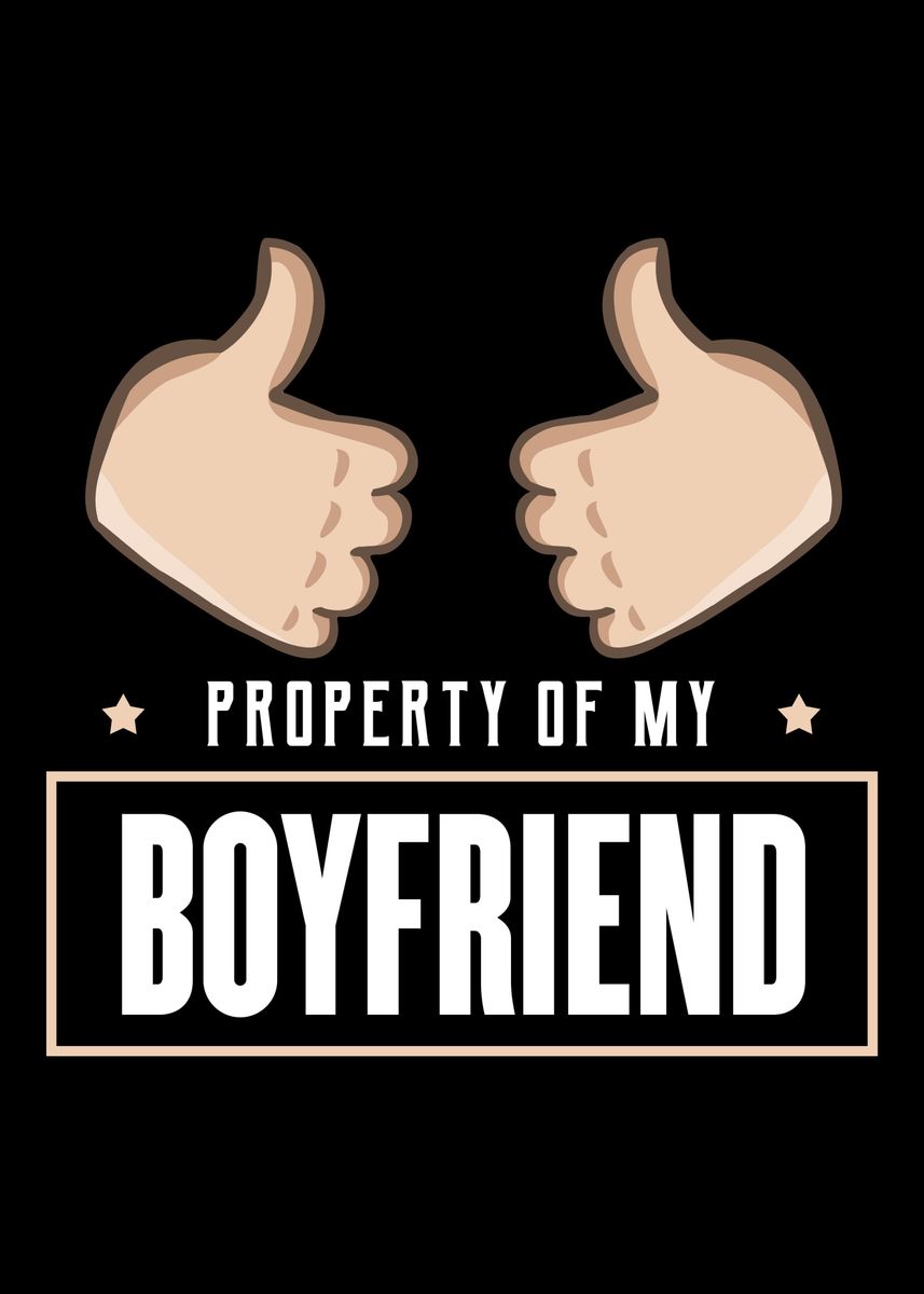 'girlfriend boyfriend funny' Poster, picture, metal print, paint by ...