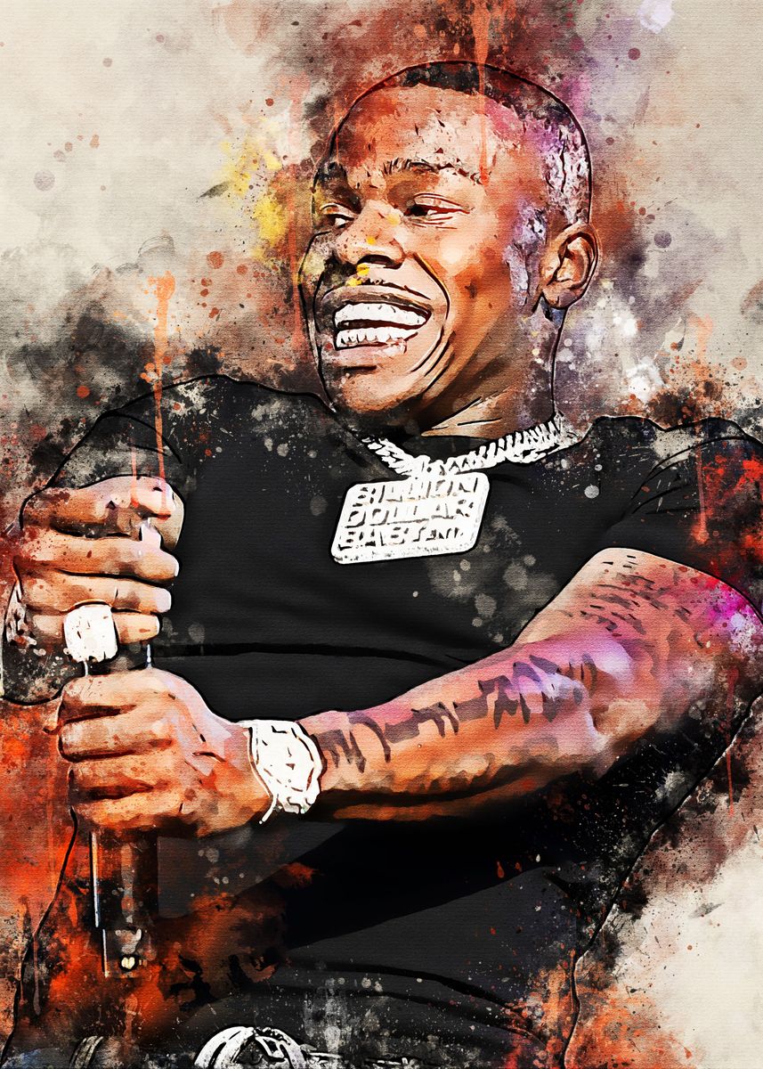 'DaBaby' Poster, picture, metal print, paint by Morgan Moorhead | Displate