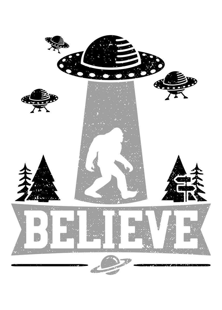 'Believe' Poster, picture, metal print, paint by DesignsByJnk5 | Displate