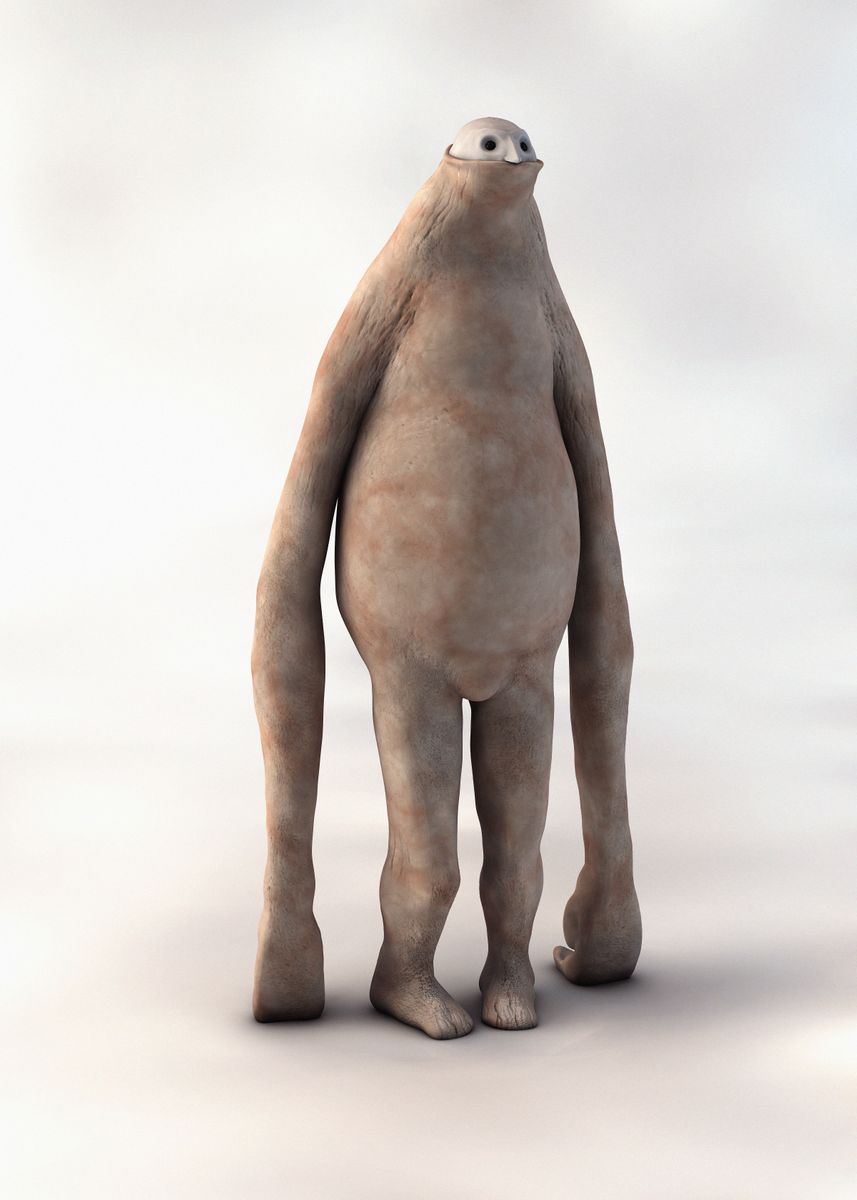 'Flesh boy 3' Poster, picture, metal print, paint by Mathieu Cordreaux ...