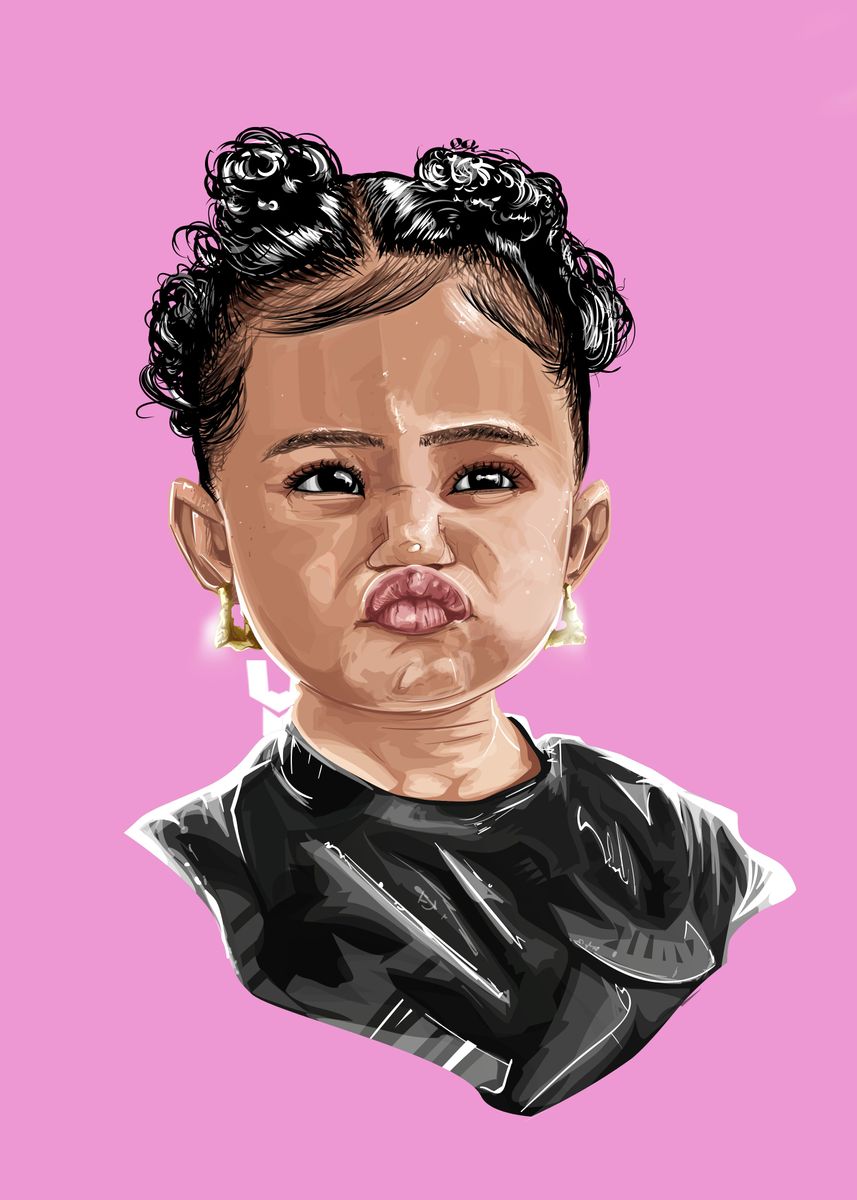 'Stormi' Poster, picture, metal print, paint by Yabuoy CJ | Displate