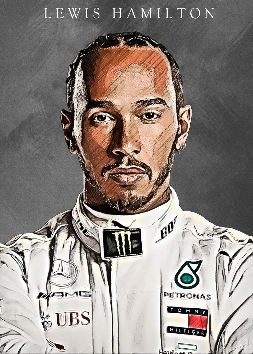 'Lewis Hamilton' Poster by PADA GROUP | Displate