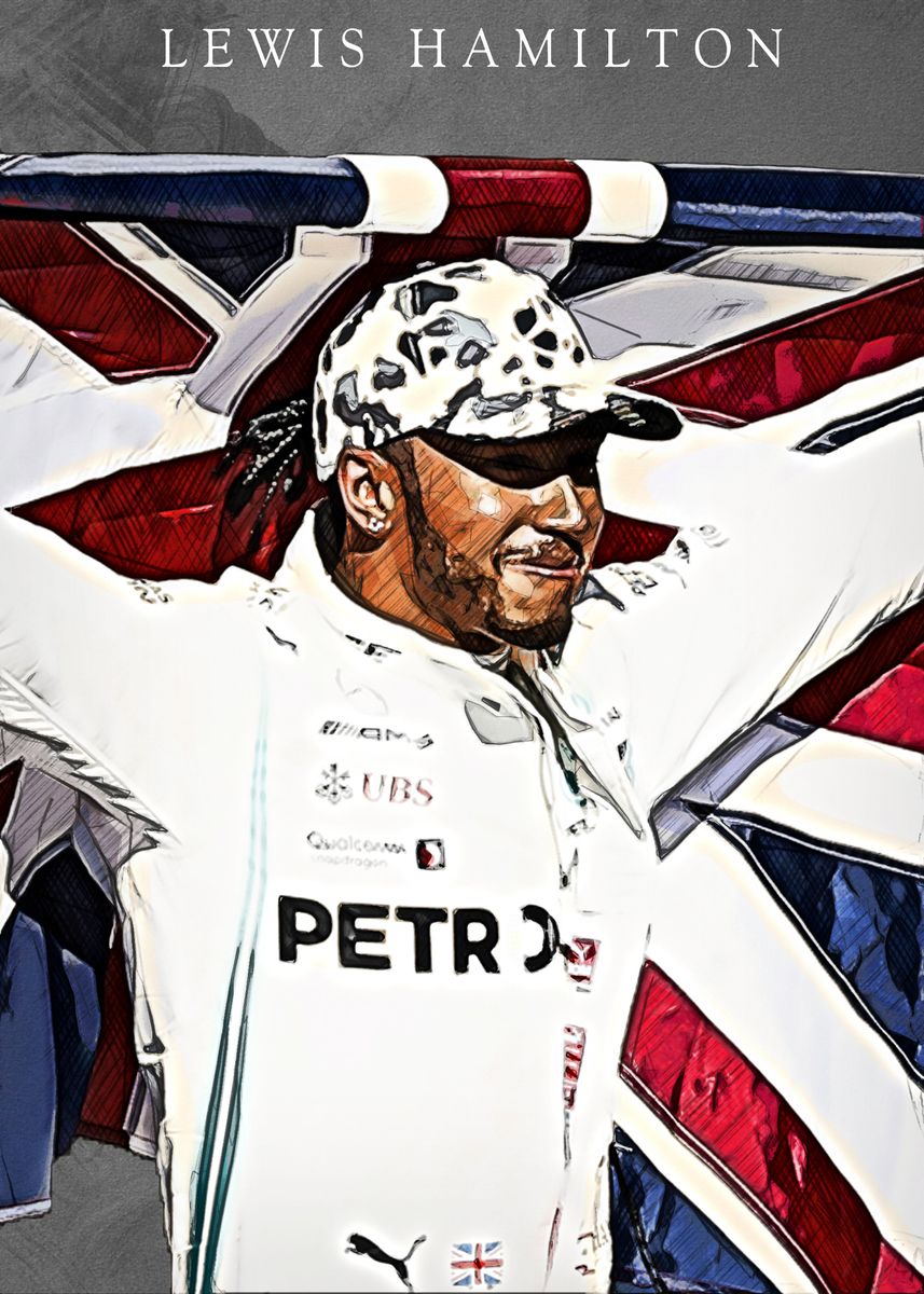 'Lewis Hamilton' Poster by PADA GROUP | Displate