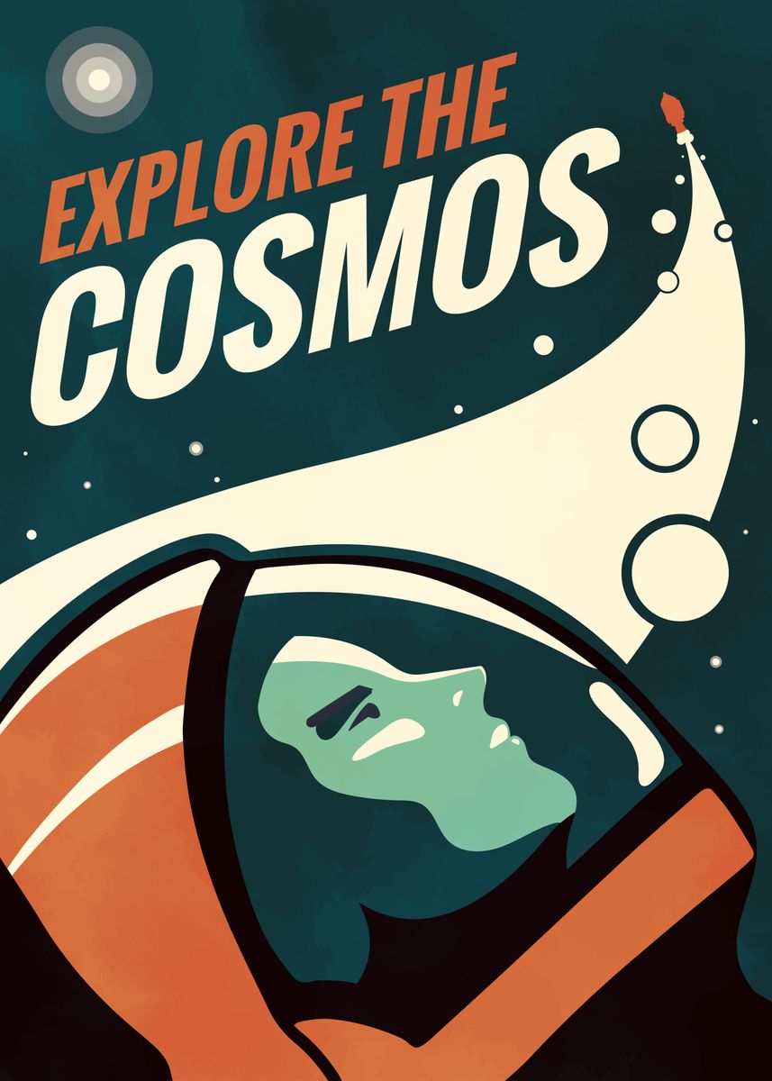 'Explore The Cosmos' Poster, picture, metal print, paint by ...