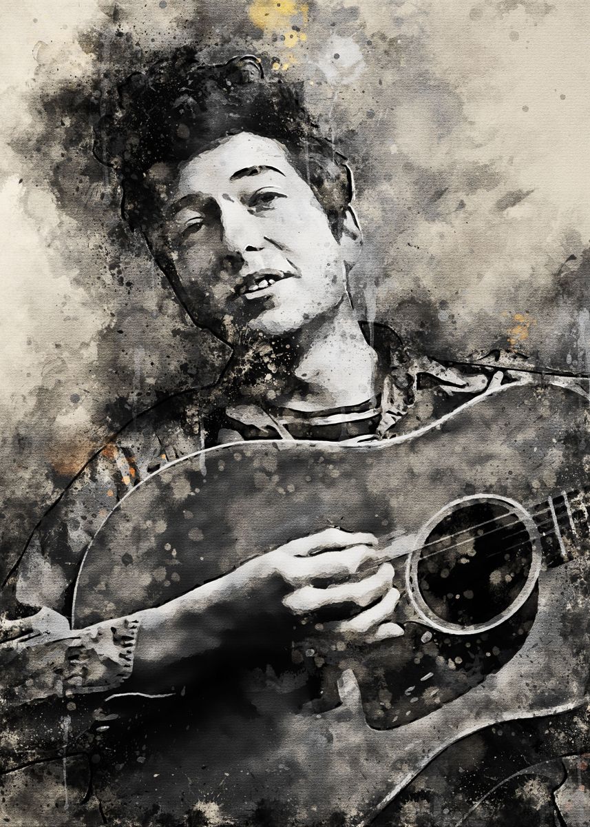 'Bob Dylan' Poster, picture, metal print, paint by Murray Oren | Displate