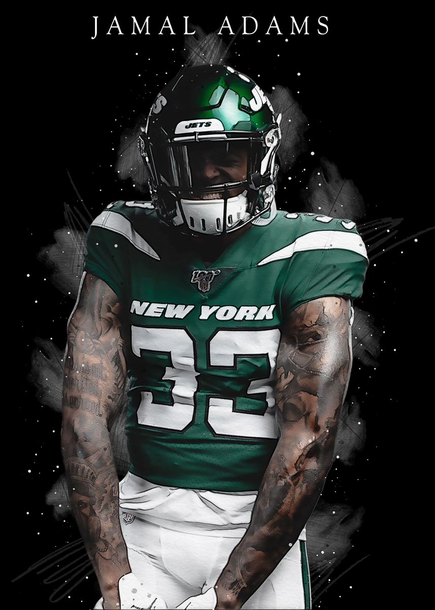 'Jamal Adams ' Poster, picture, metal print, paint by MAX TEAM | Displate