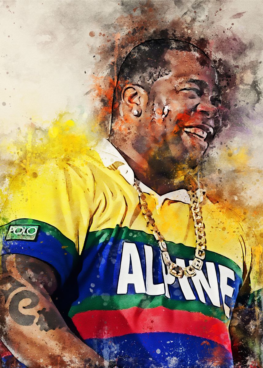 'Busta Rhymes' Poster, picture, metal print, paint by Murray Oren ...