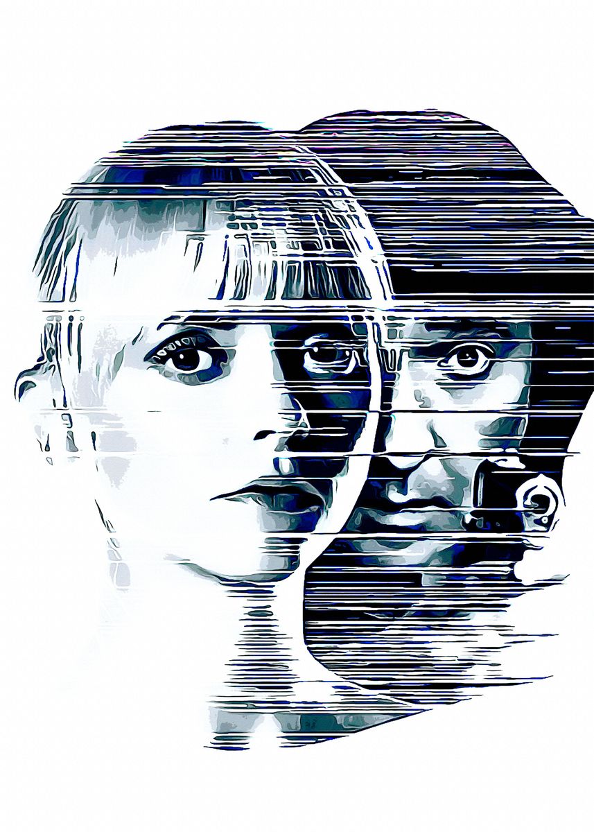 'Distorted' Poster, picture, metal print, paint by Kaye Luca | Displate