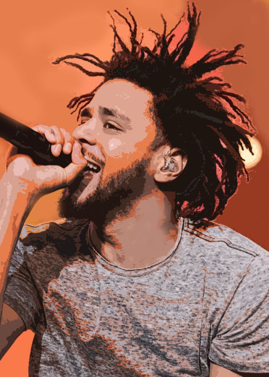 'J Cole' Poster by Dillon Holden | Displate