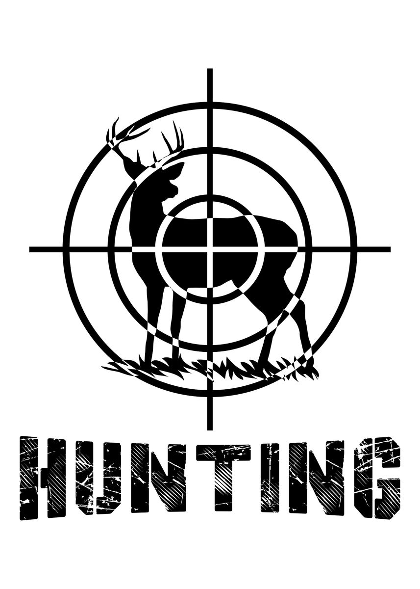 'Hunting' Poster, picture, metal print, paint by bananadesign | Displate