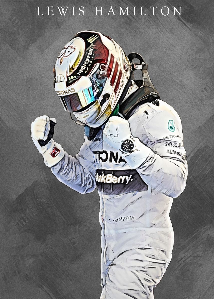 'Lewis Hamilton' Poster, picture, metal print, paint by PADA GROUP ...
