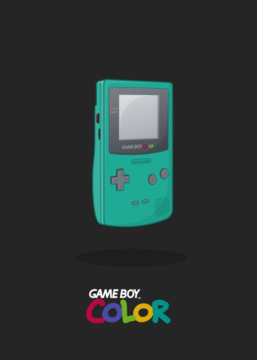 'Gameboy Color Illustration' Poster, picture, metal print, paint by ...