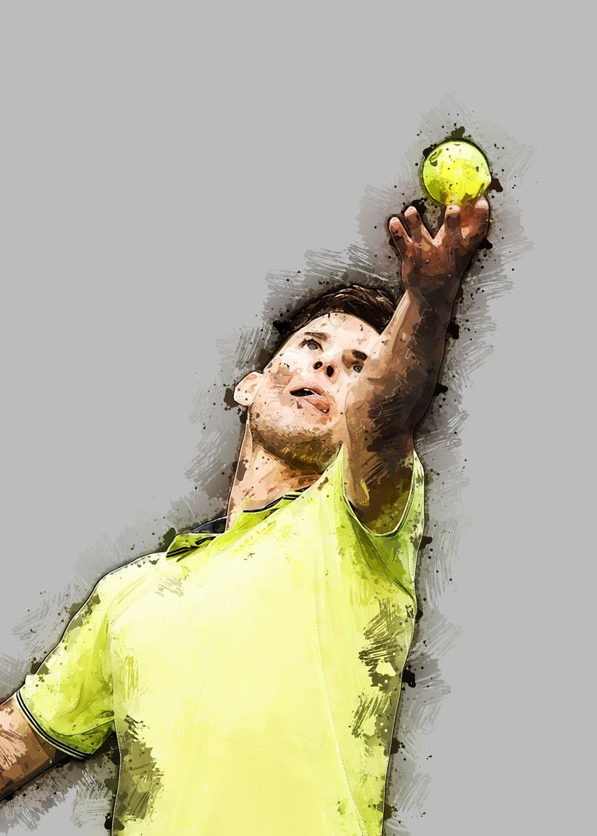 'Dominic Thiem' Poster by VEC Group | Displate