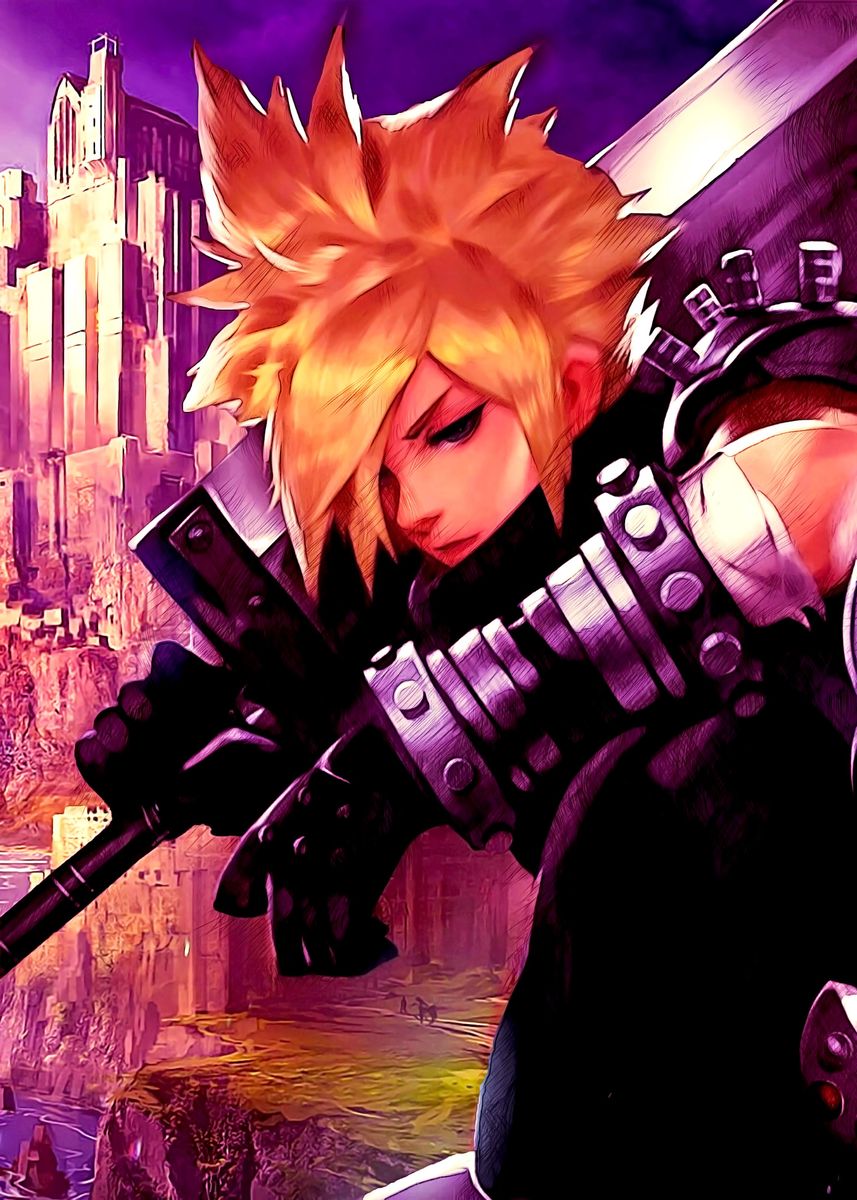 'Final Fantasy' Poster, picture, metal print, paint by upaupe studio ...