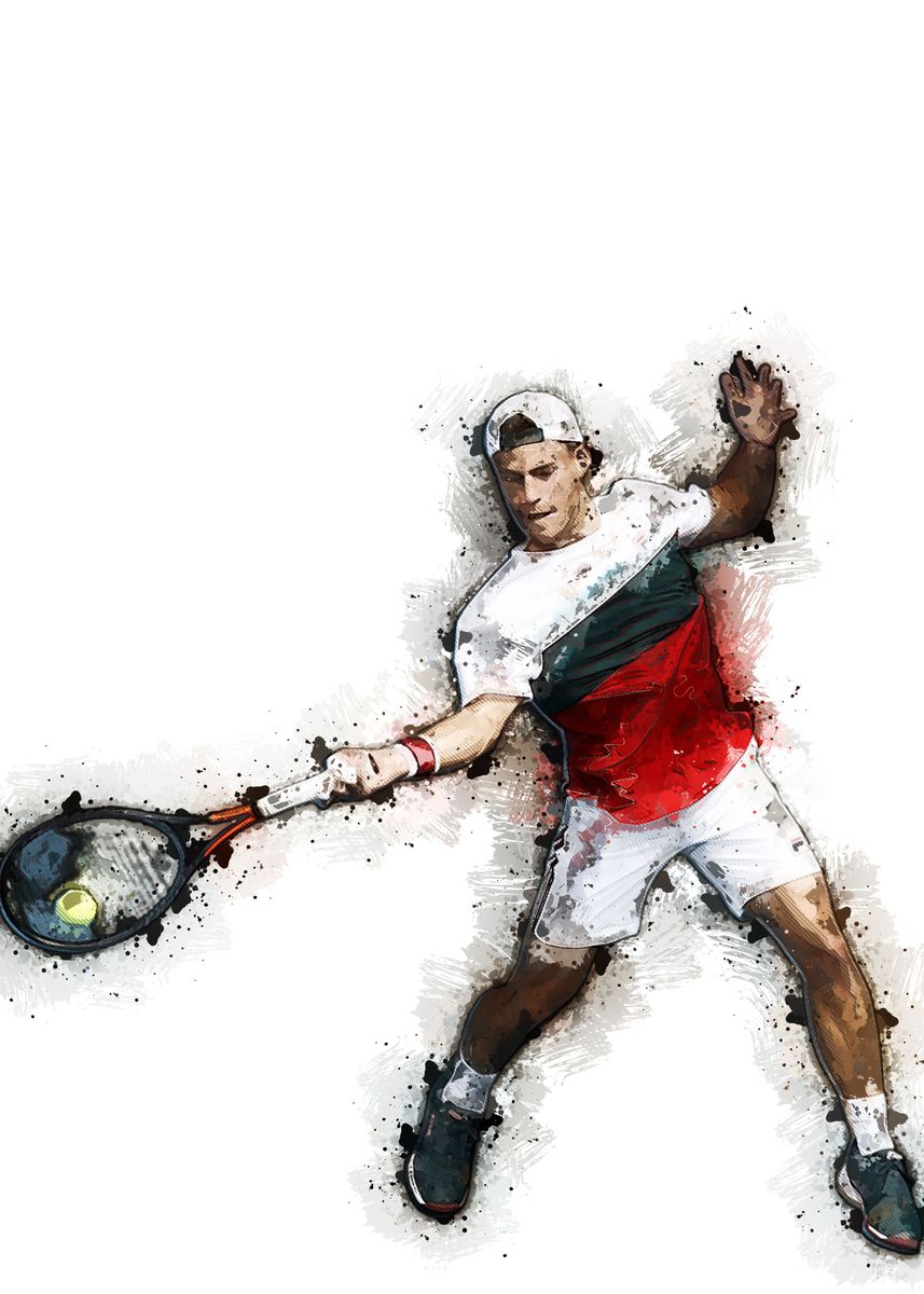 'Diego Schwartzman' Poster by VEC Group | Displate