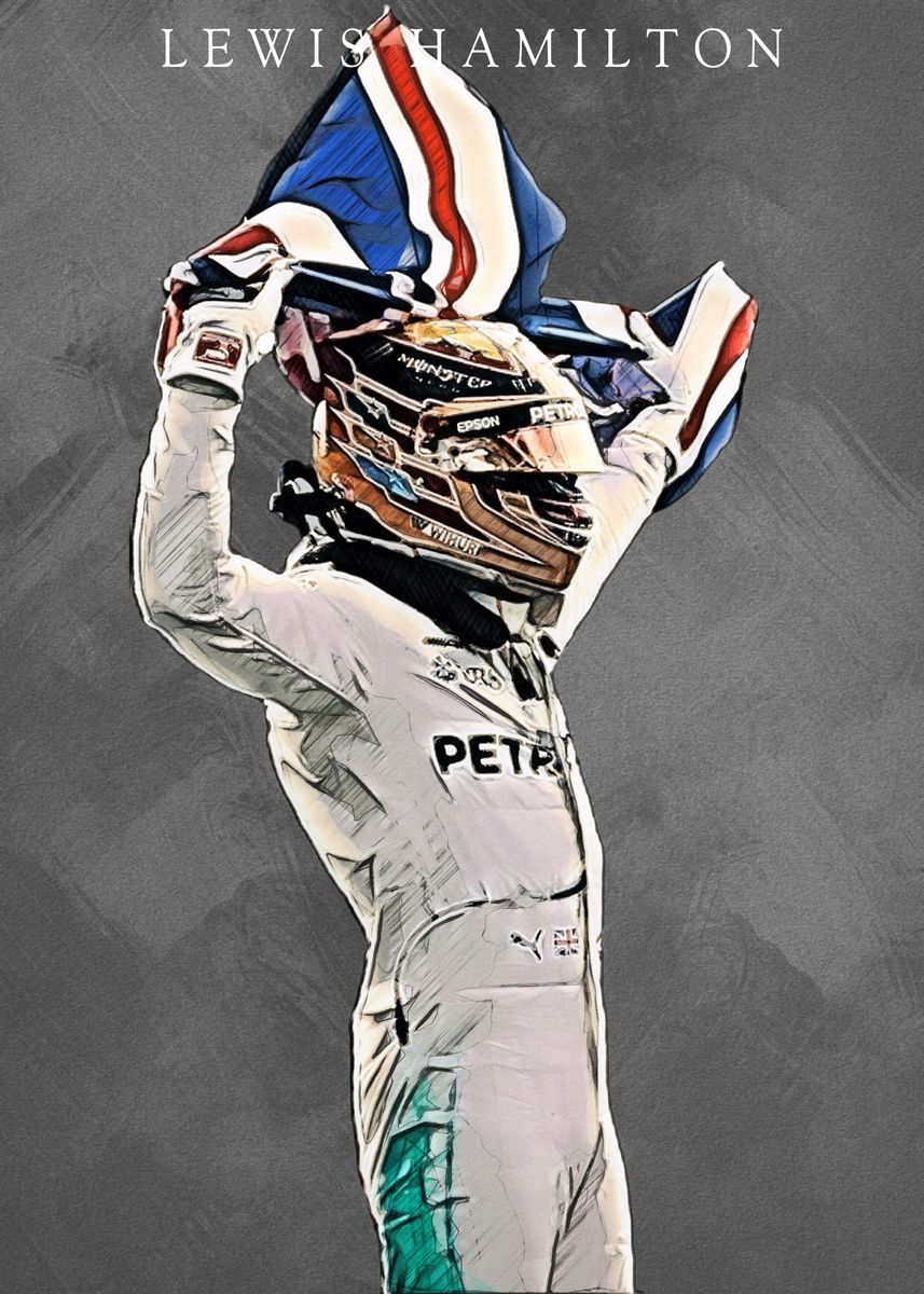 'Lewis Hamilton' Poster by PADA GROUP | Displate