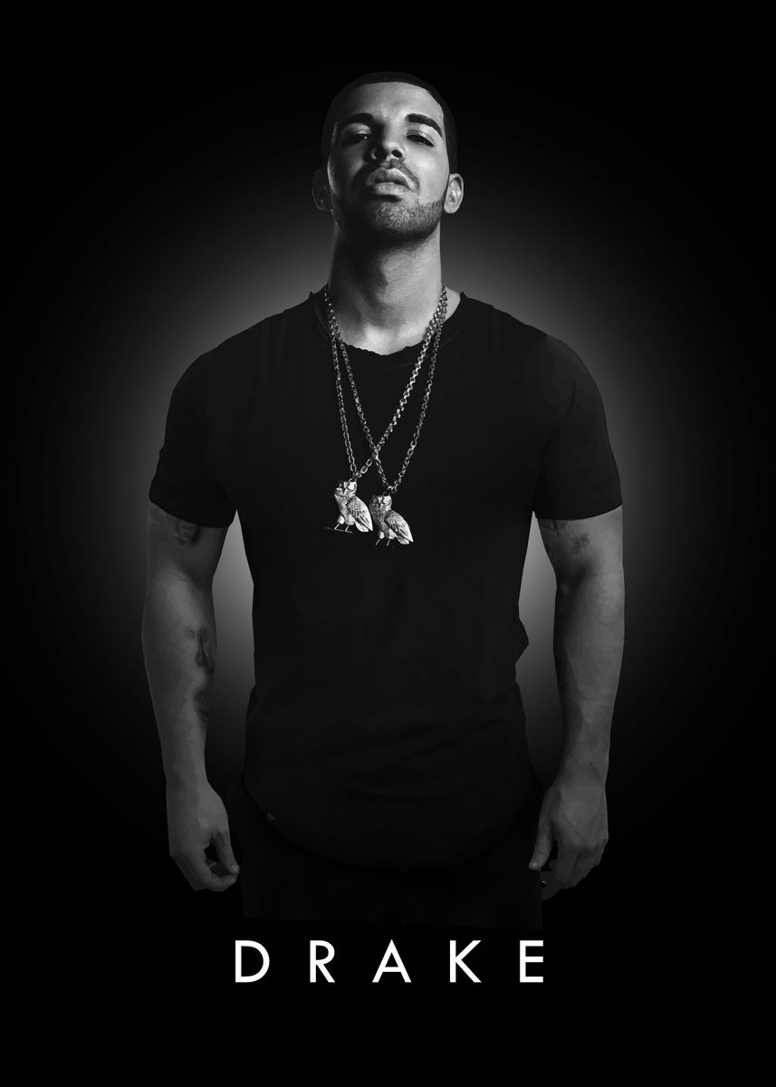 'Drake' Poster, picture, metal print, paint by Bo Kev | Displate