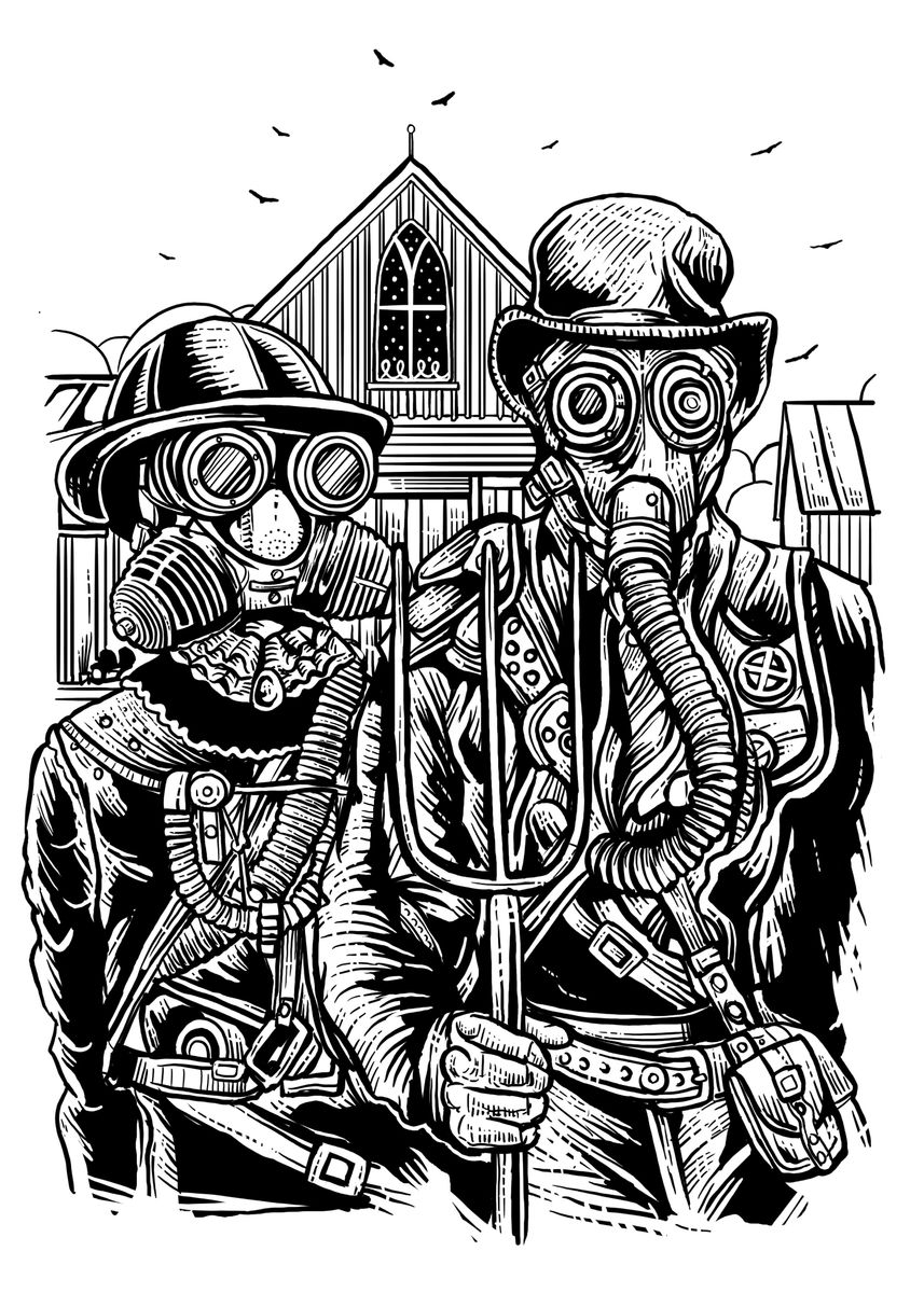 'American Steampunk' Poster, picture, metal print, paint by ...