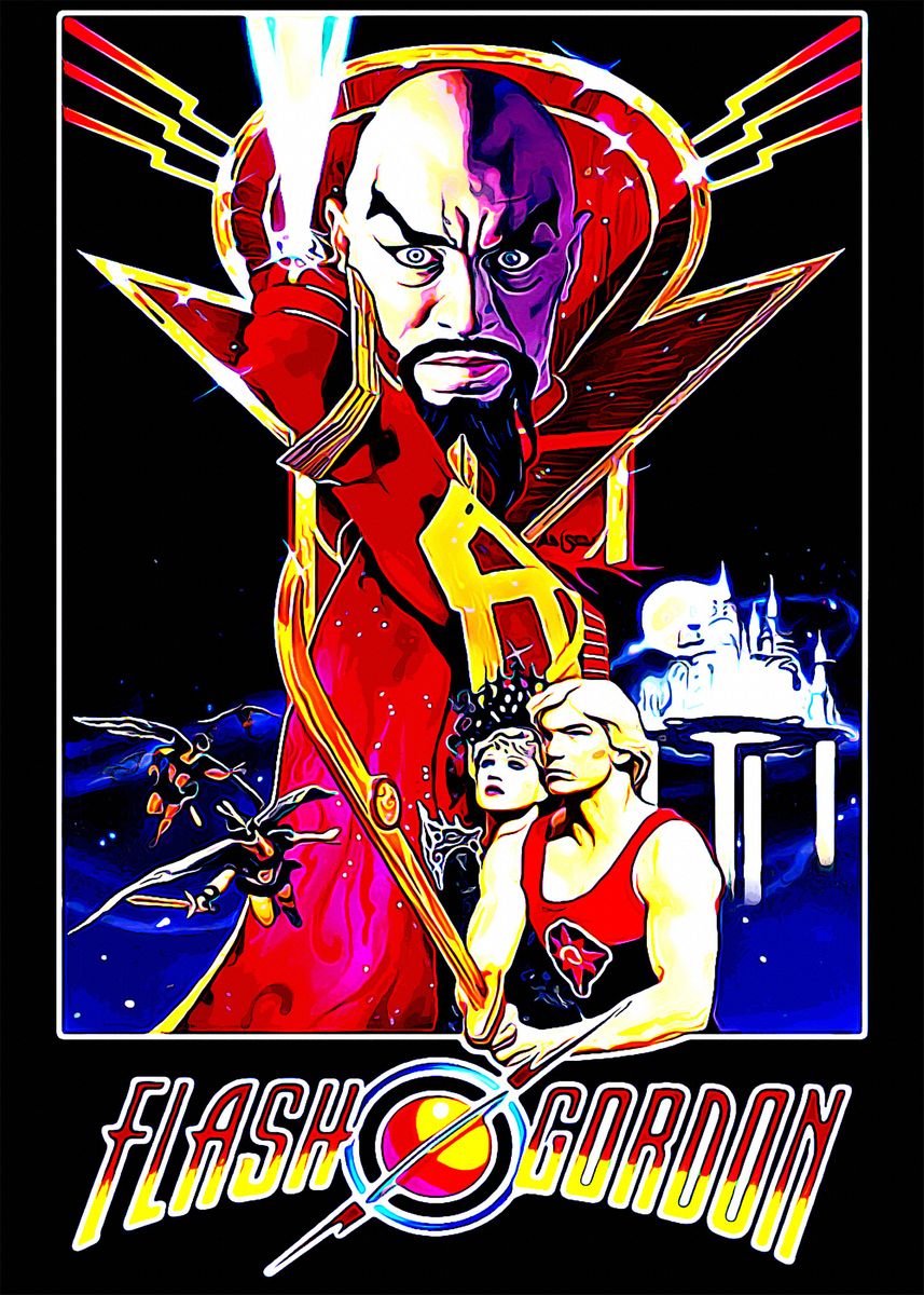 'Flash Gordon' Poster, picture, metal print, paint by Jeffery Anabelle ...