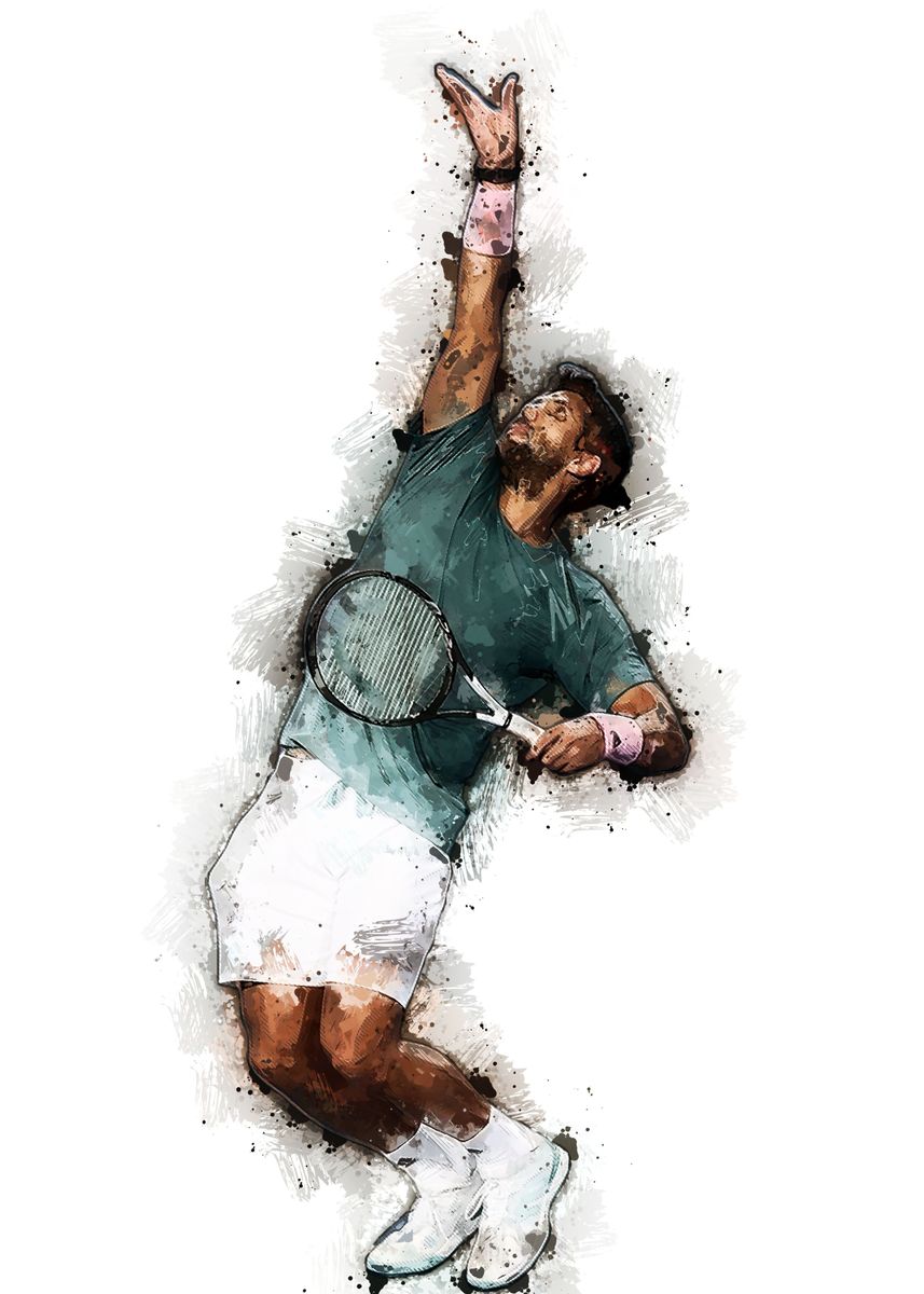 'Fernando Verdasco' Poster by VEC Group | Displate