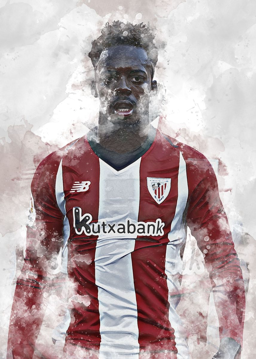 'Inaki Williams' Poster, picture, metal print, paint by Pierre Yeldell ...