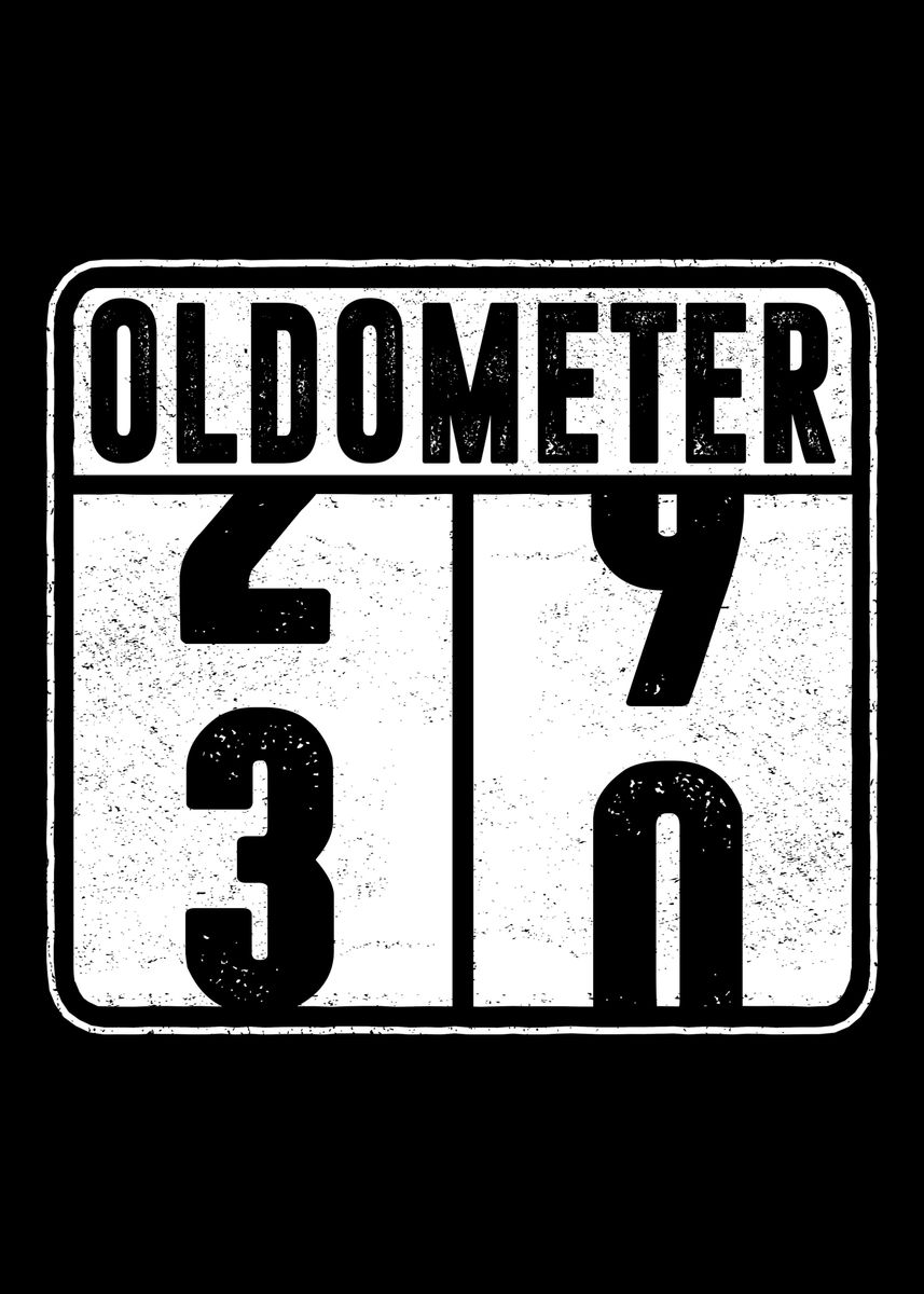 'Oldometer 30s' Poster, picture, metal print, paint by Cooldruck | Displate