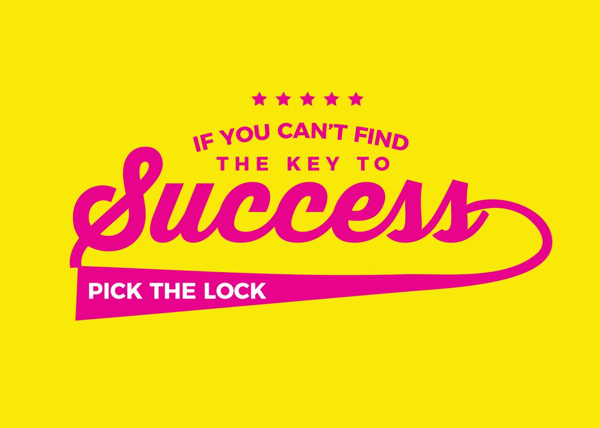 'the key to success' Poster by baraiko eiji | Displate