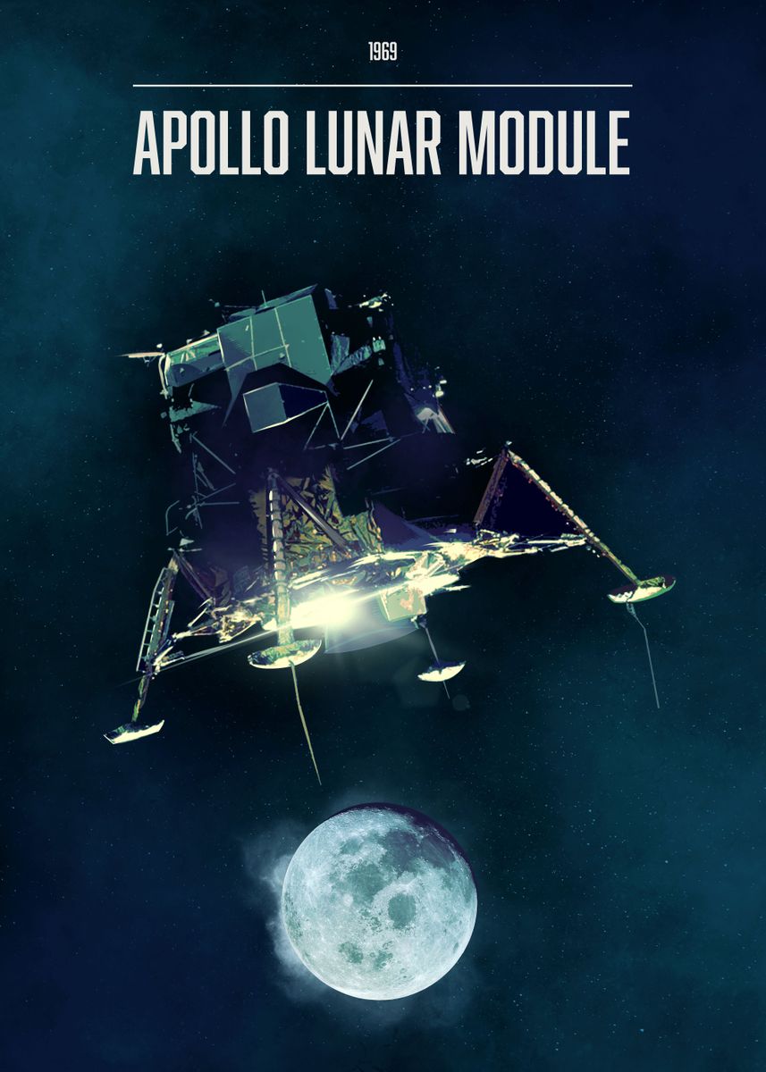 'Lunar Module' Poster by Mr Jackpots | Displate