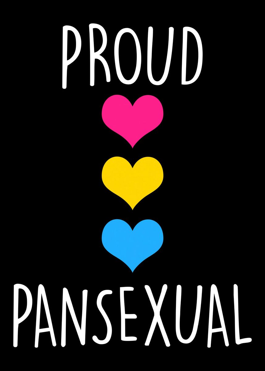 'Proud Pansexual' Poster by John DonJoe | Displate