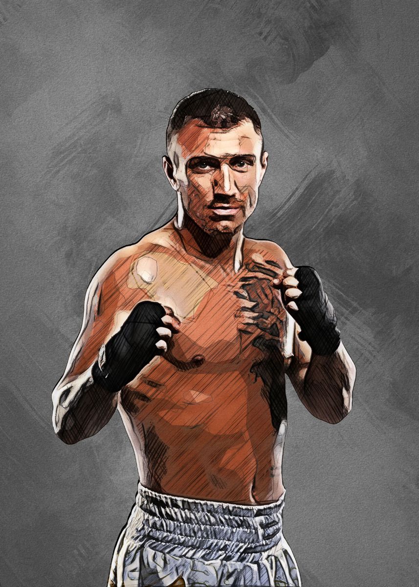 'Vasyl Lomachenko' Poster, picture, metal print, paint by ONONMADE ...