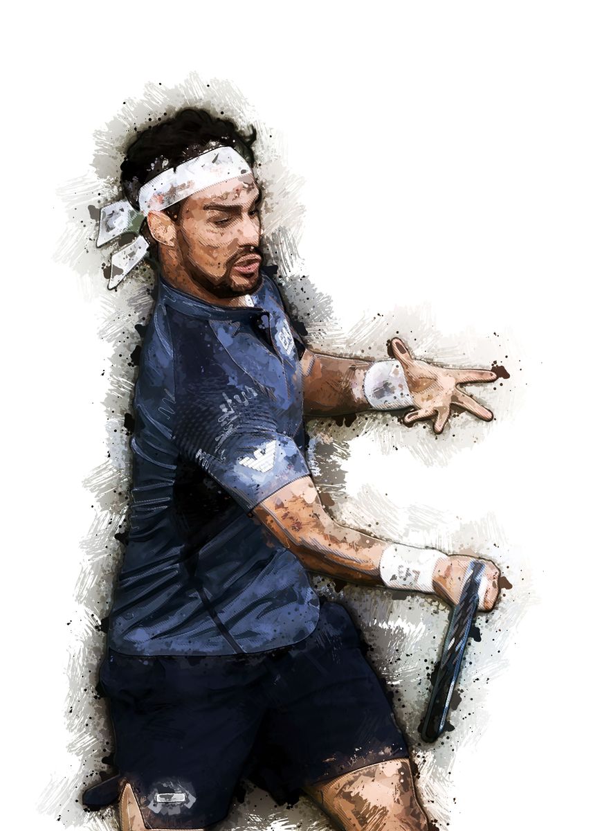 'Fabio Fognini' Poster by VEC Group | Displate