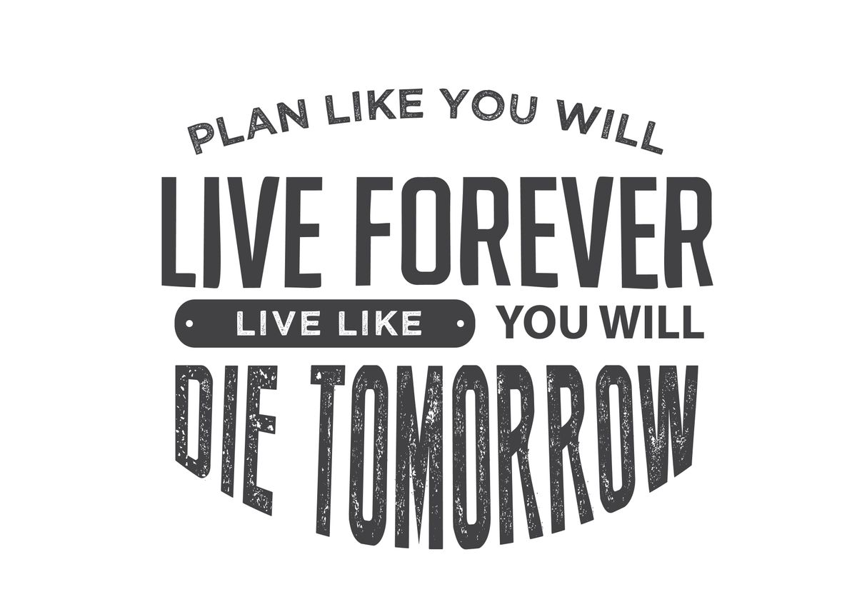 'you will die tomorrow' Poster by baraiko eiji | Displate