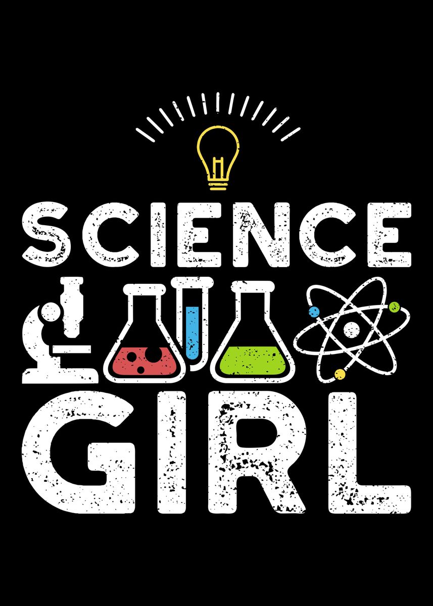'Science Girl' Poster, picture, metal print, paint by DesignsByJnk5 ...