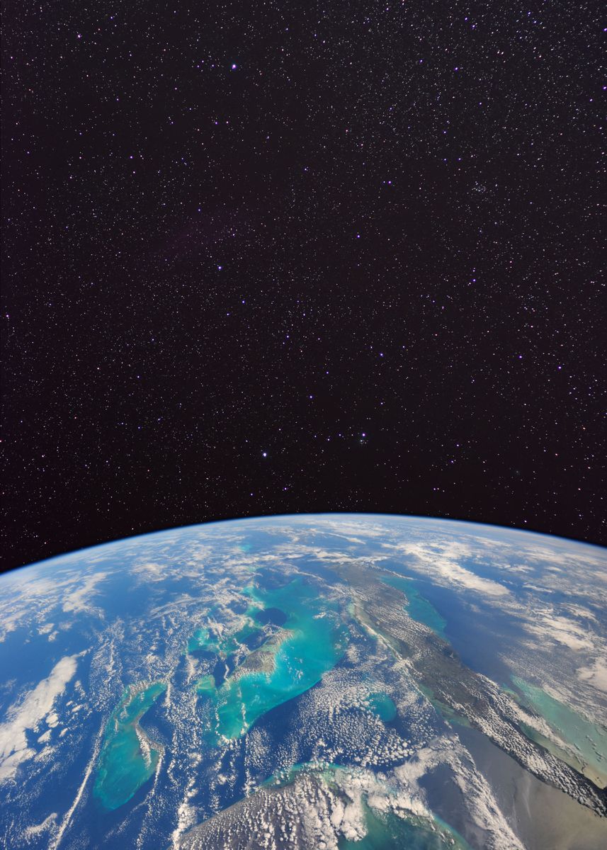 'Bahamas from Space' Poster by Marcel Clemens | Displate