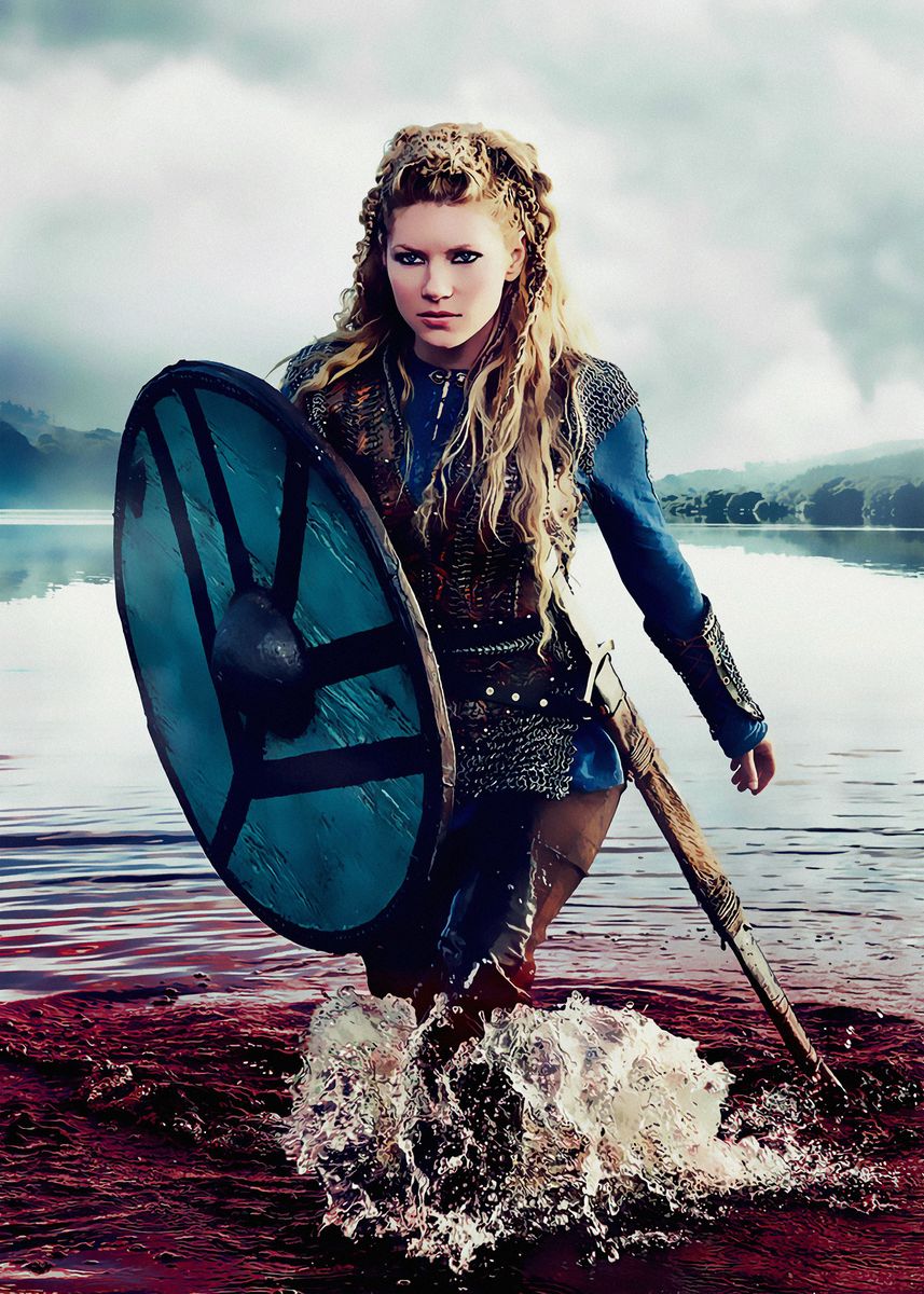 'Lagertha' Poster, picture, metal print, paint by SeeMyArt | Displate