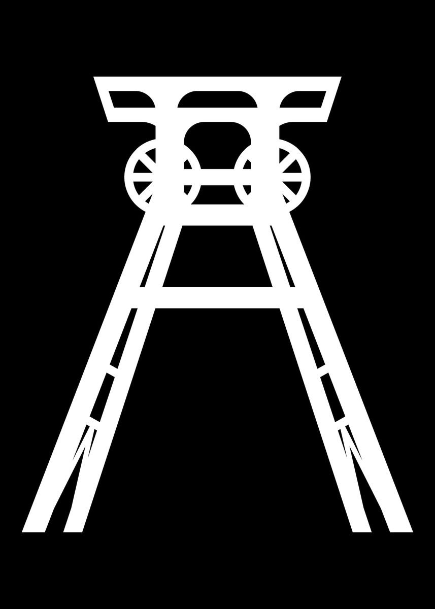 'Colliery' Poster, picture, metal print, paint by Designzz | Displate