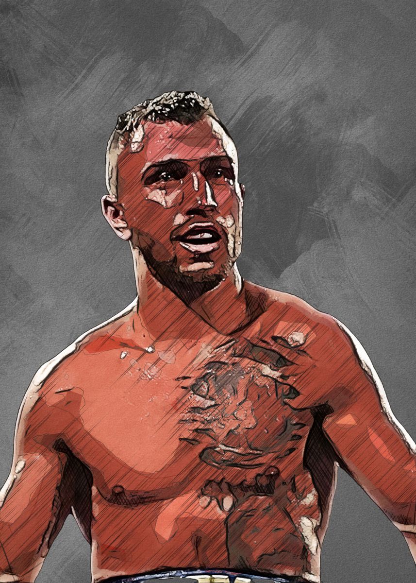 'Vasyl Lomachenko' Poster, picture, metal print, paint by ONONMADE ...