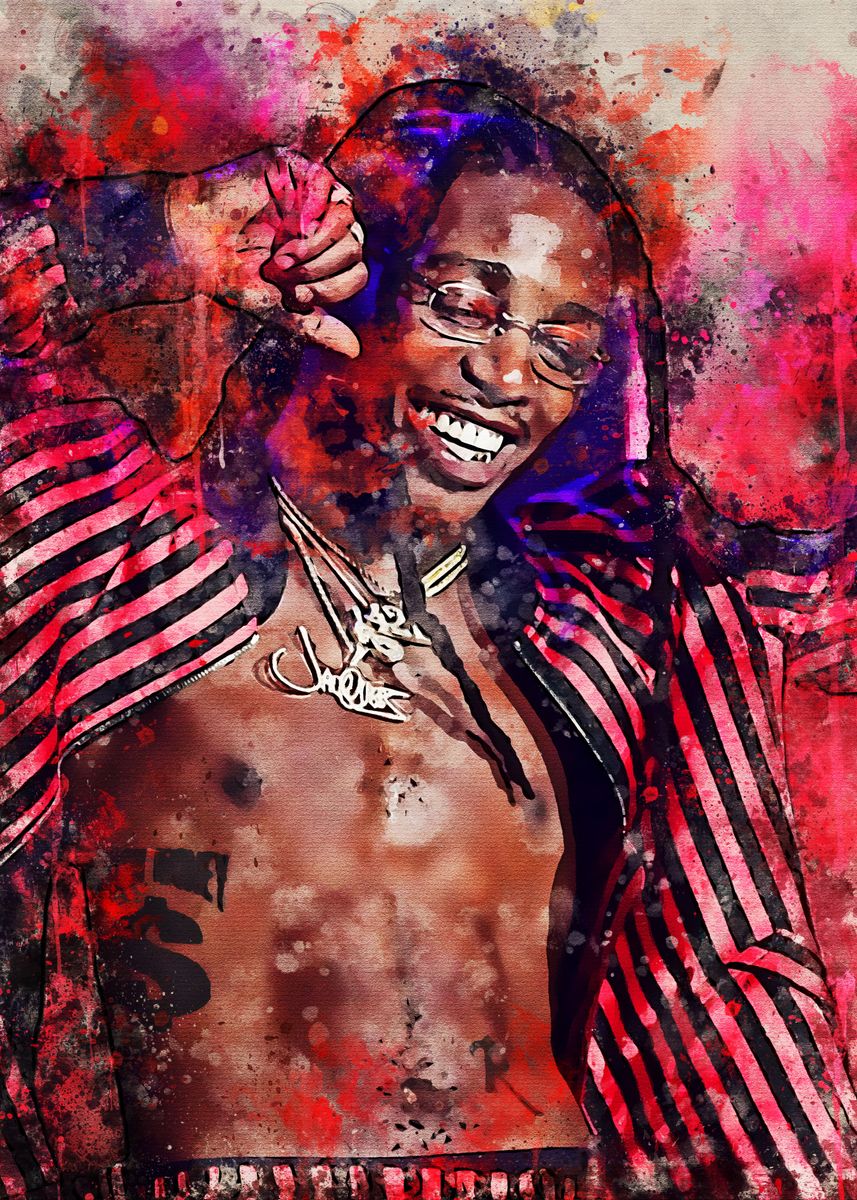 'Jacquees' Poster, picture, metal print, paint by Morgan Moorhead ...