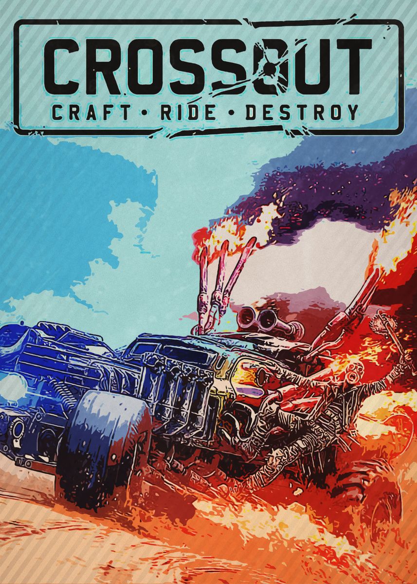 'Crossout' Poster, picture, metal print, paint by Rian setiadi | Displate