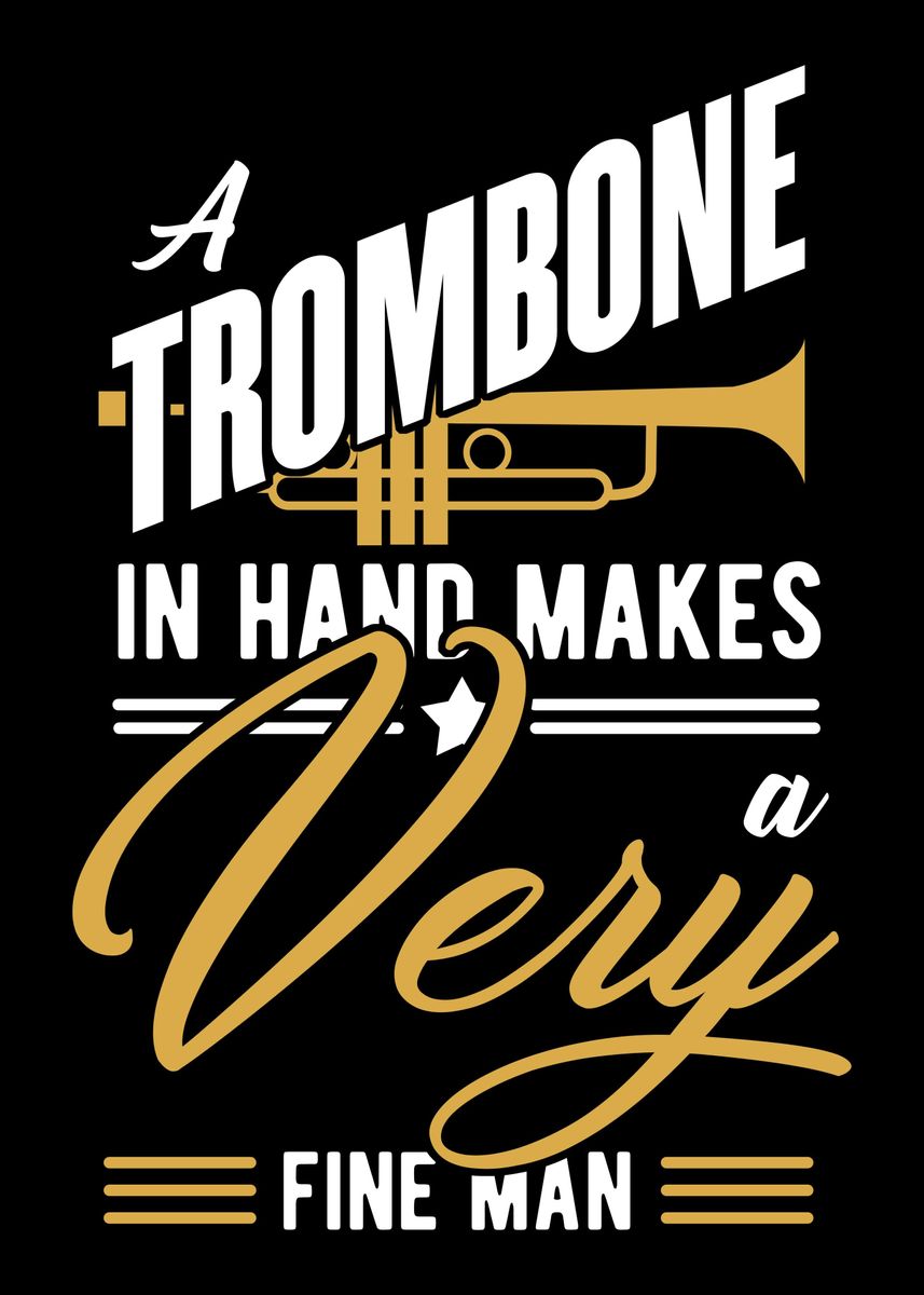 'trombone' Poster by Hexor | Displate