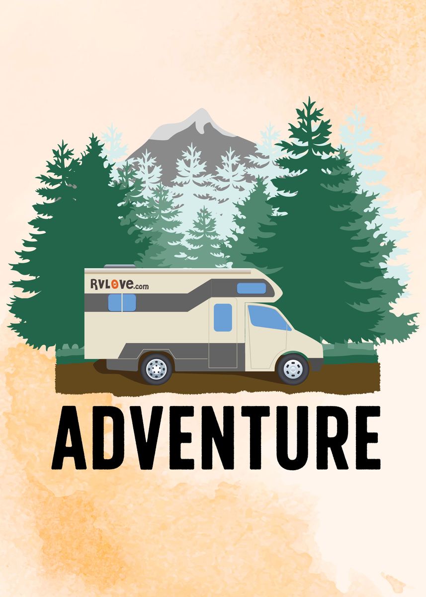 'Adventure' Poster, picture, metal print, paint by Baun Studios | Displate